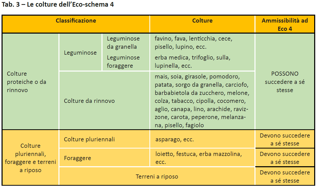PAC 2023-2027: l’Eco-schema 4 “Avvicendamento biennale”